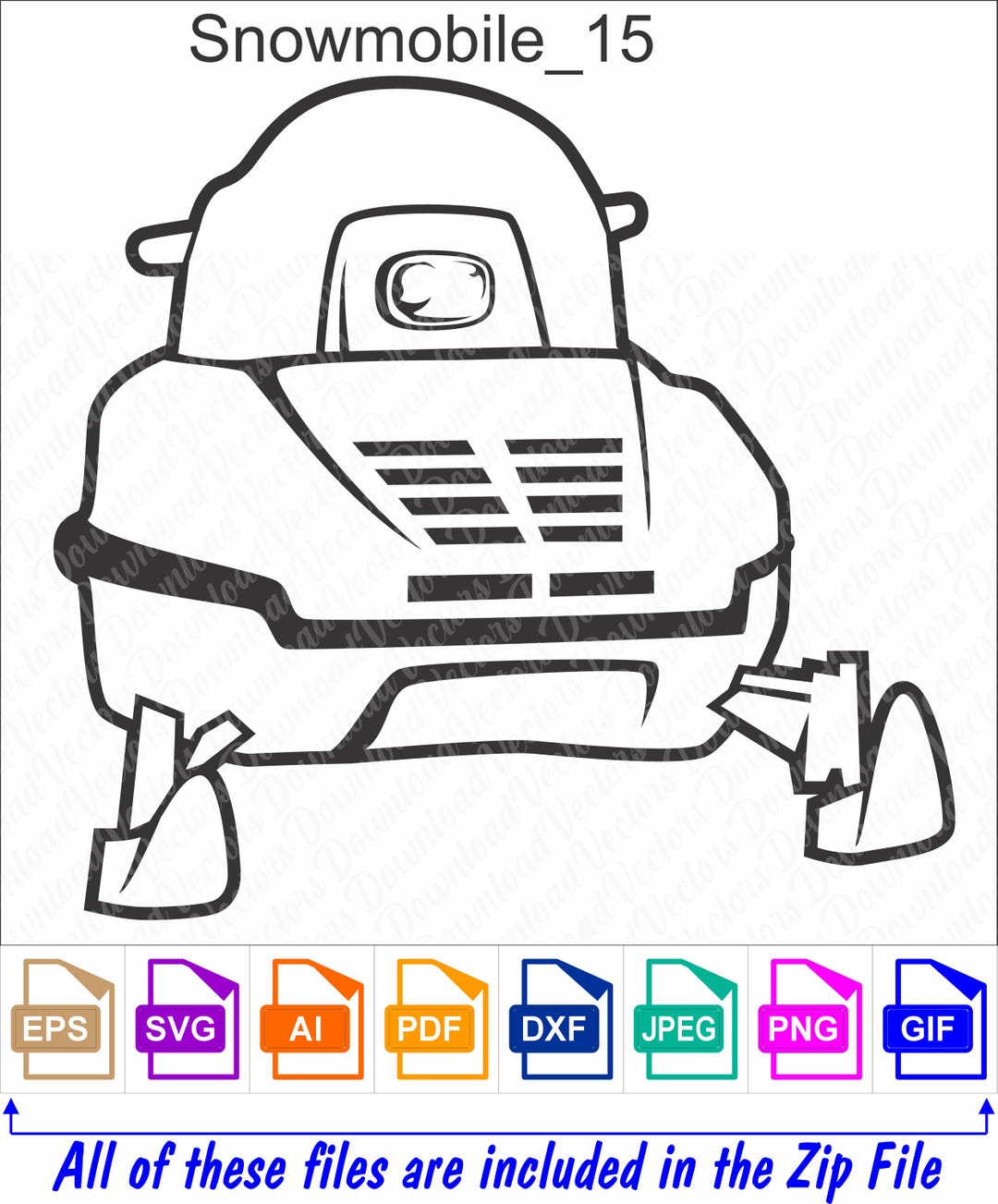 Snowmobiles 15 SVG Ai Pdf Circut Vinyl Print Clipart Silhouette Digital ...