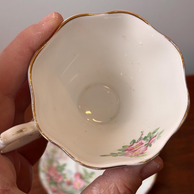 Vintage Royal Albert Wild Rose Tea Cup and Saucer, Bone China - Etsy