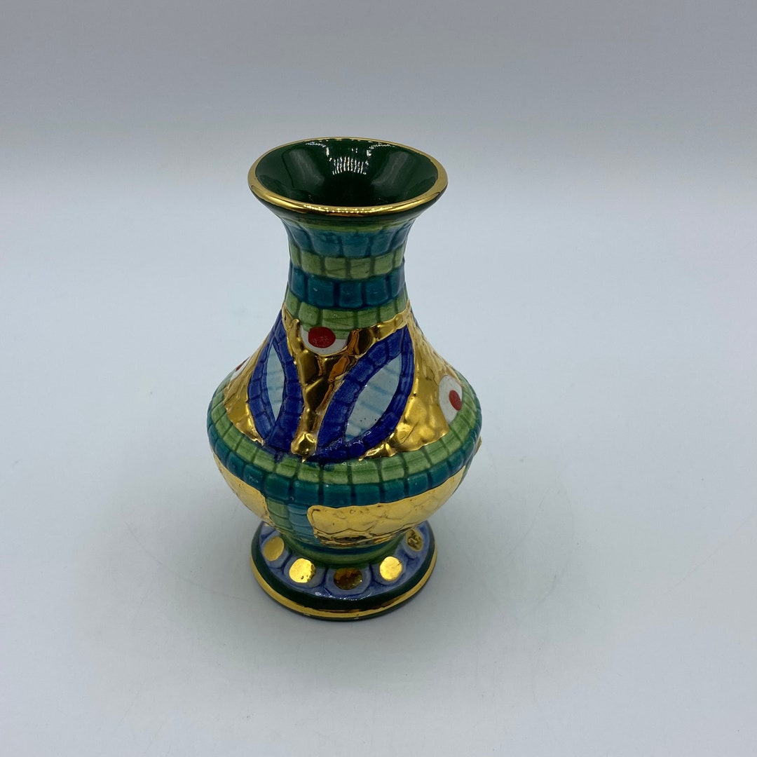 Lavorato A Mano in Oro Zecchino Hand Painted With Gold Italian Mini ...