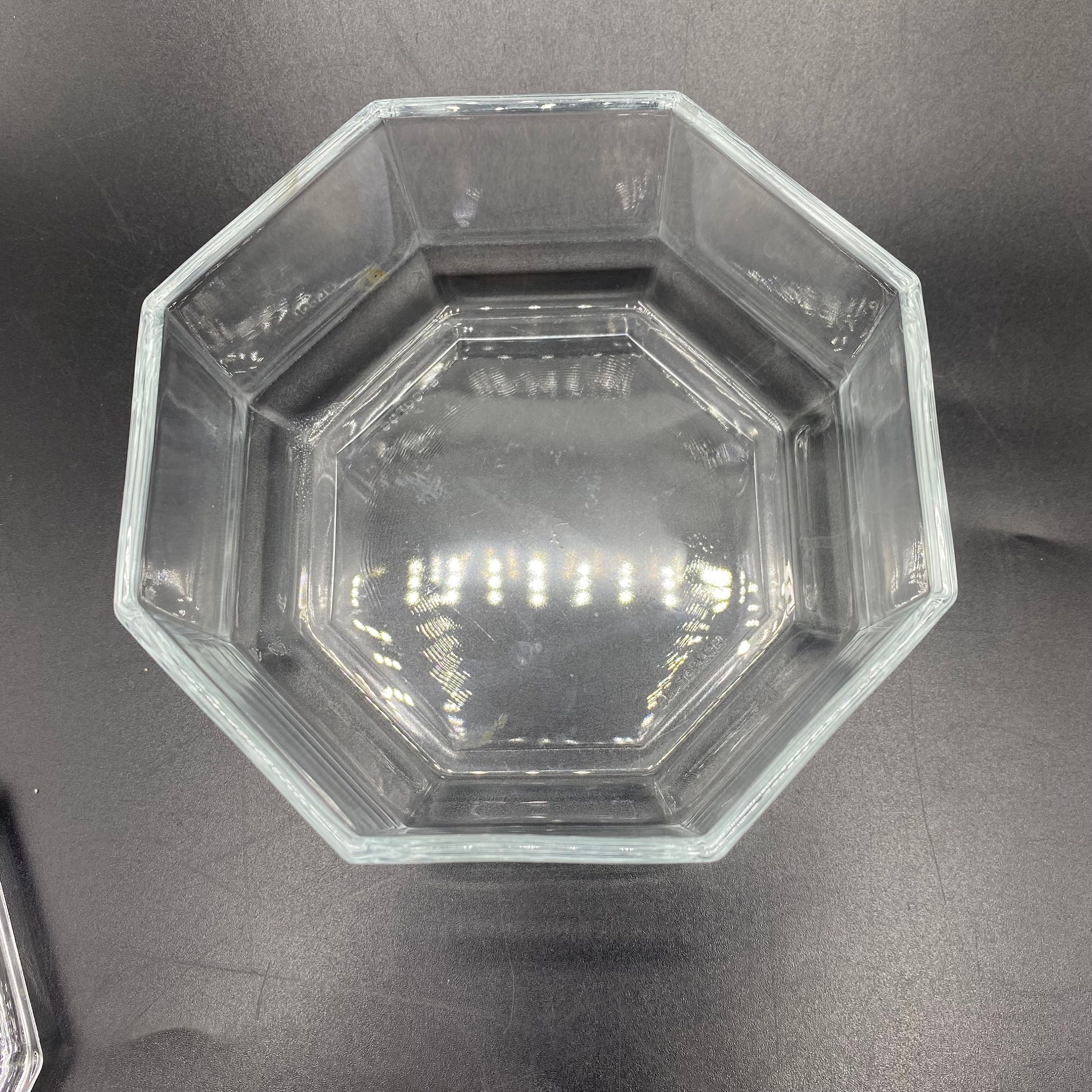 Vintage Octagon Shape Arcoroc France Clear Glass Covered Candy Dish - Etsy