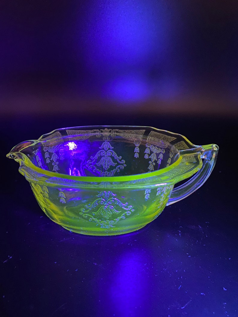 Anchor Hocking 1930s Princess Pattern Yellow Uranium Glass - Etsy