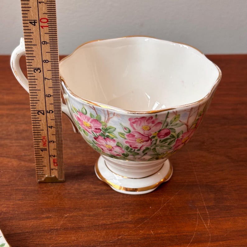 Vintage Royal Albert Wild Rose Tea Cup and Saucer, Bone China - Etsy