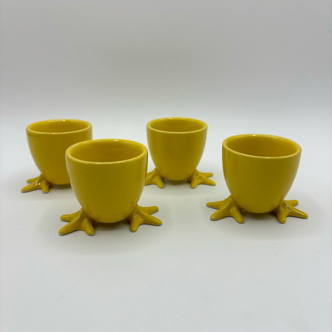 Yellow Duck Feet Egg Cups - BIA Cordon Bleu - Set of 4 - Etsy