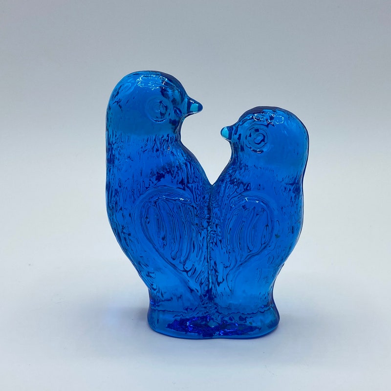 Blue Glass Bird - Etsy