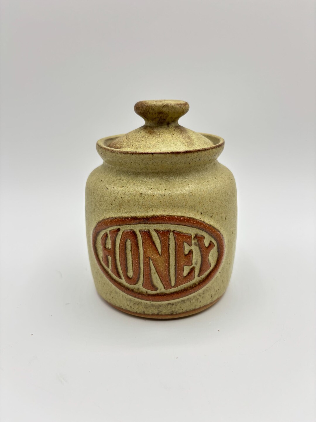 Vintage Brown Tremar Stoneware Pottery Honey Pot 4.5, Cornwall Studio ...