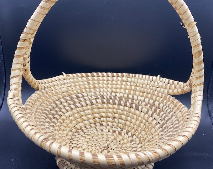 South Carolina Sweet Grass Basket With Triple Handle - Etsy