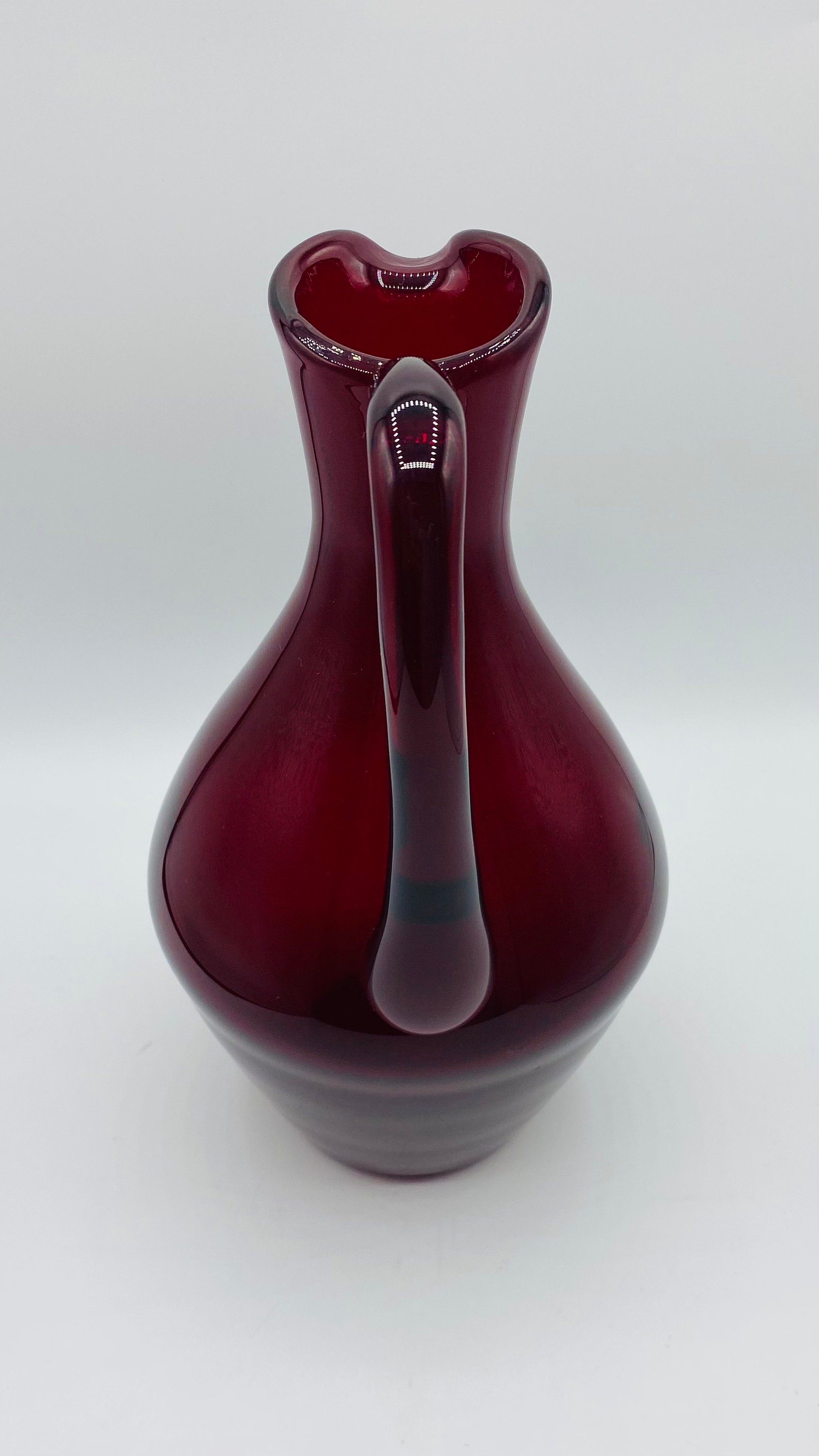 Vintage 1950s Monica Bratt Ruby Red Art Glass Decanter or - Etsy