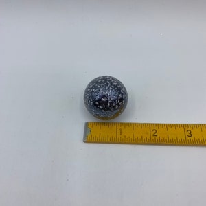 Vintage porcupine Style Mega Marbles Set of 5, Black Marbles With White ...