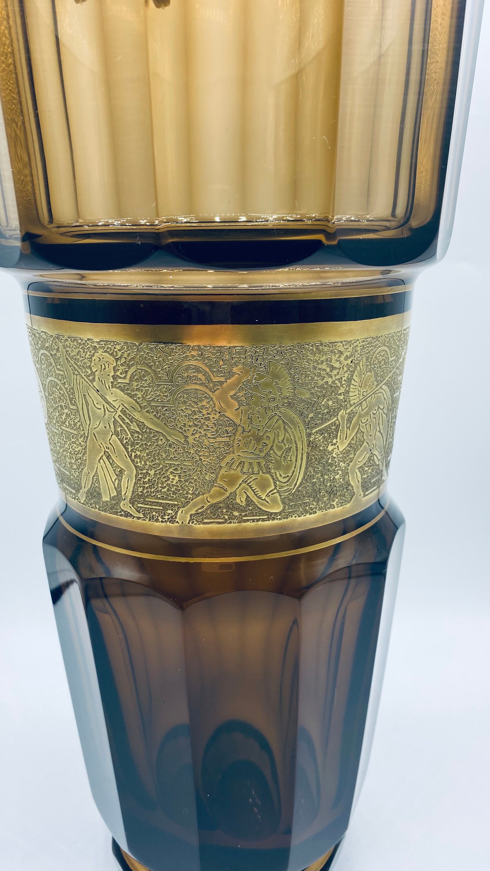 Vintage 1920s Smoky Topaz Amber Moser Karlsbad Frieze Crystal - Etsy