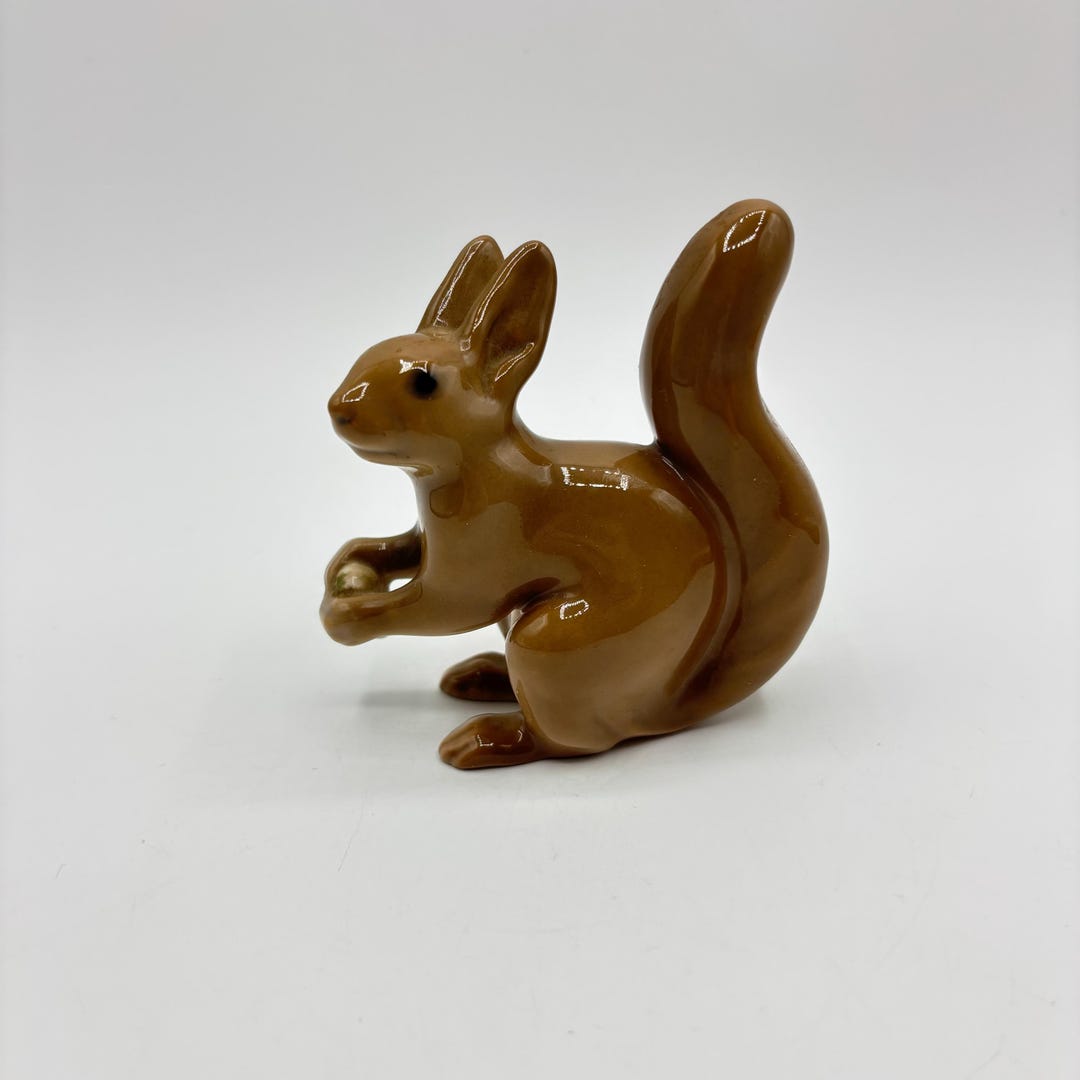 Vintage Bing & Grondahl Denmark Porcelain Squirrel Figurine BG Blue ...