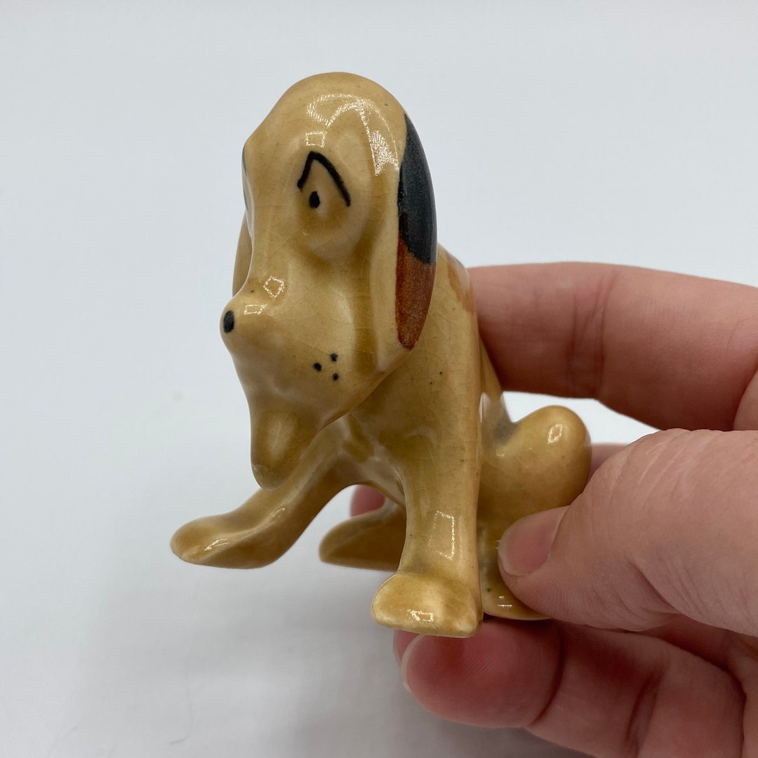 Vintage Hillbilly Hound Dog Figurine Brown Tan Puppy - Etsy