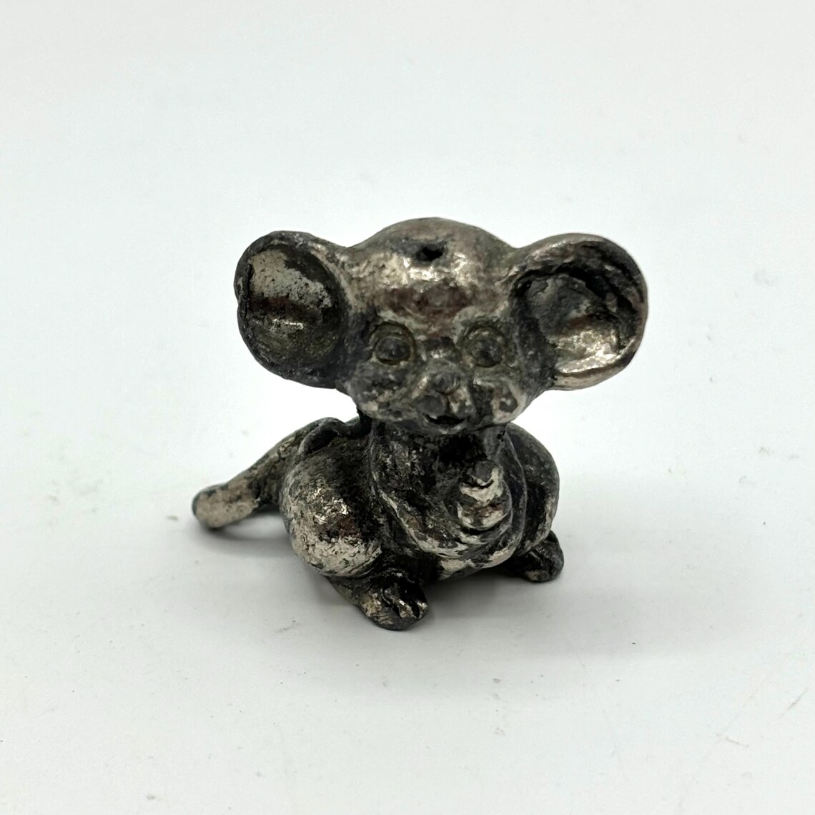 Vintage Pewter Miniature Animals Figurine Loy, Pewter Hound Dog, Kitten ...