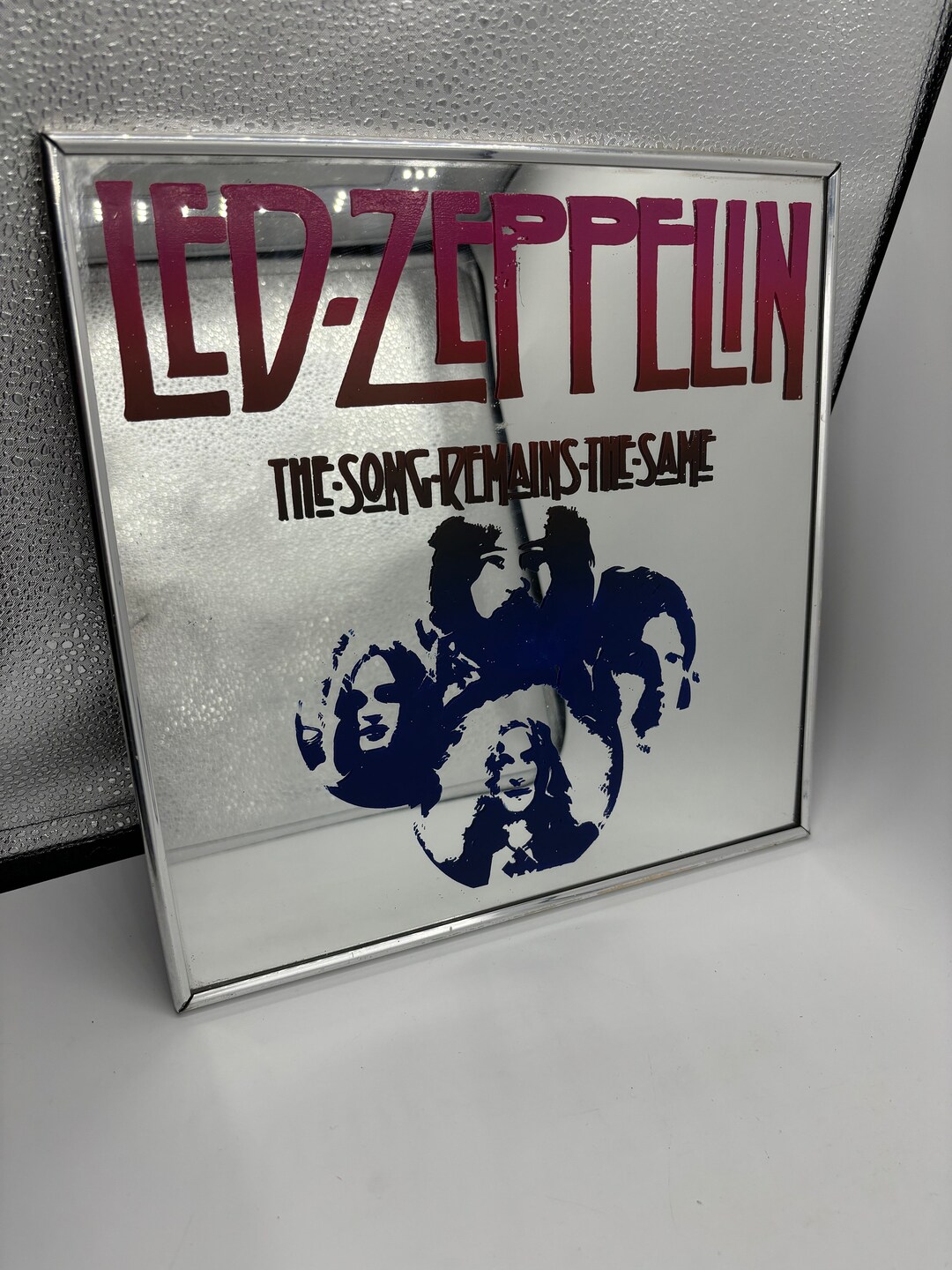 Vintage 1980s Led Zeppelin Mirror Song Remains the Same Carnival Mirror ...
