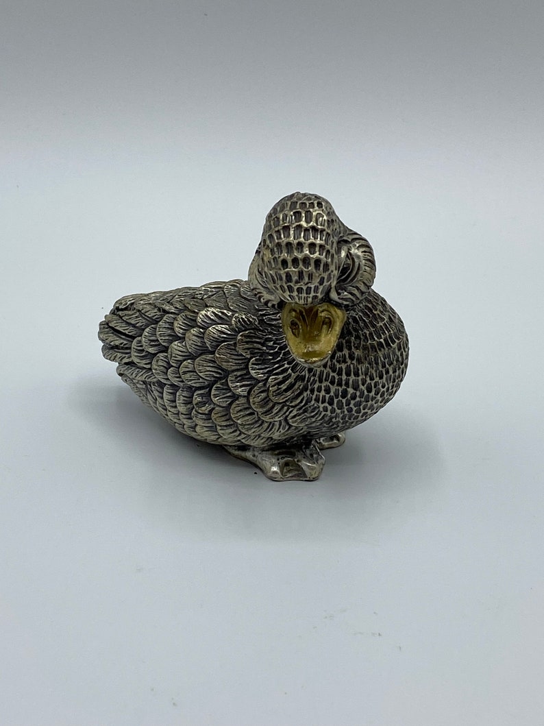 Vintage Peltro Italy Carved Duck Paperweight - Etsy Singapore
