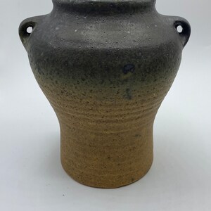 Vintage Two Tone Lava Glaze Pottery Stoneware Urn Vase With Double ...