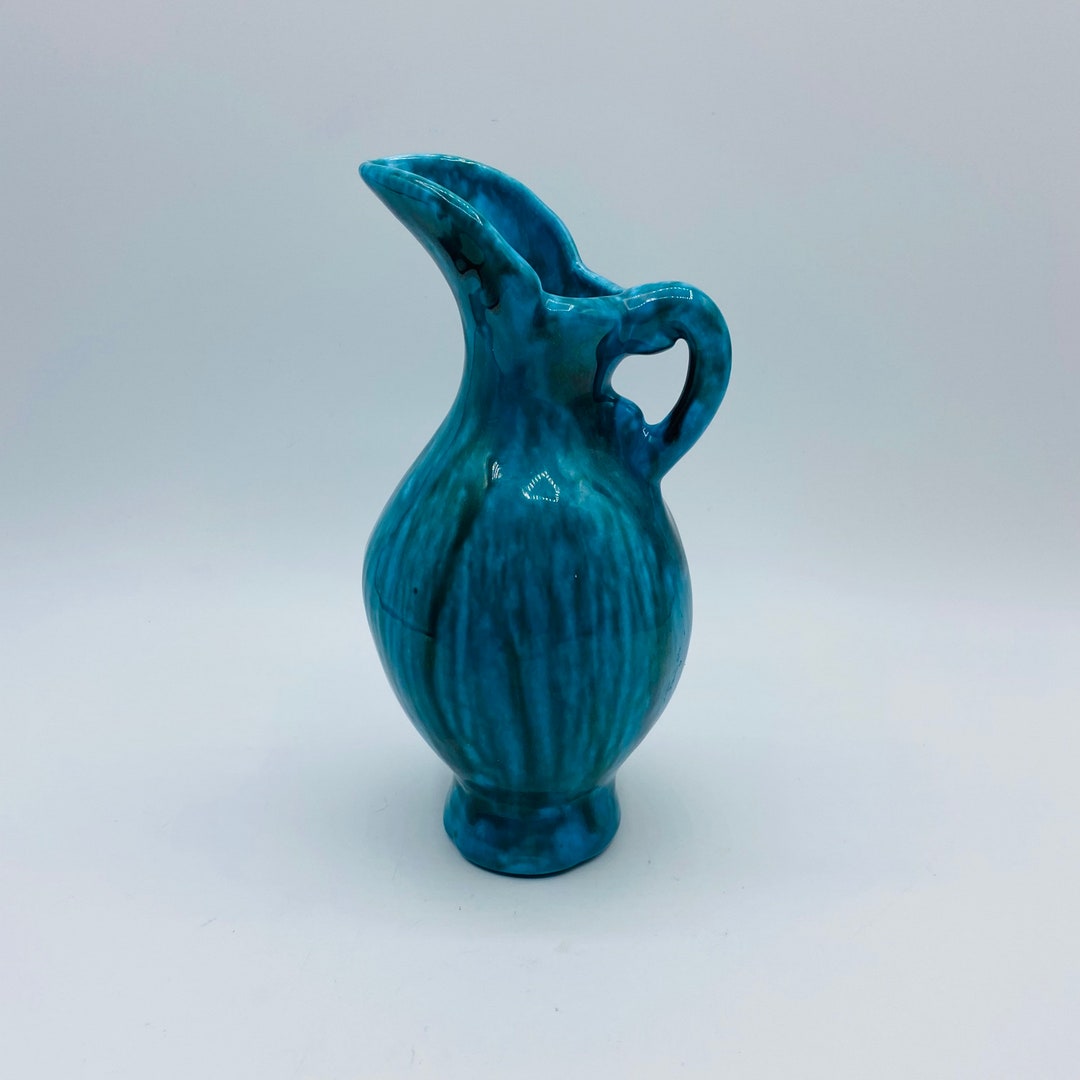 Vintage MLP Maple Leaf Pottery Alliston Canada Handled Pitcher/vase ...