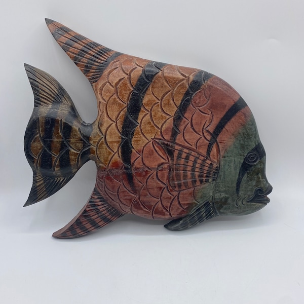 Wood Angel Fish - Etsy