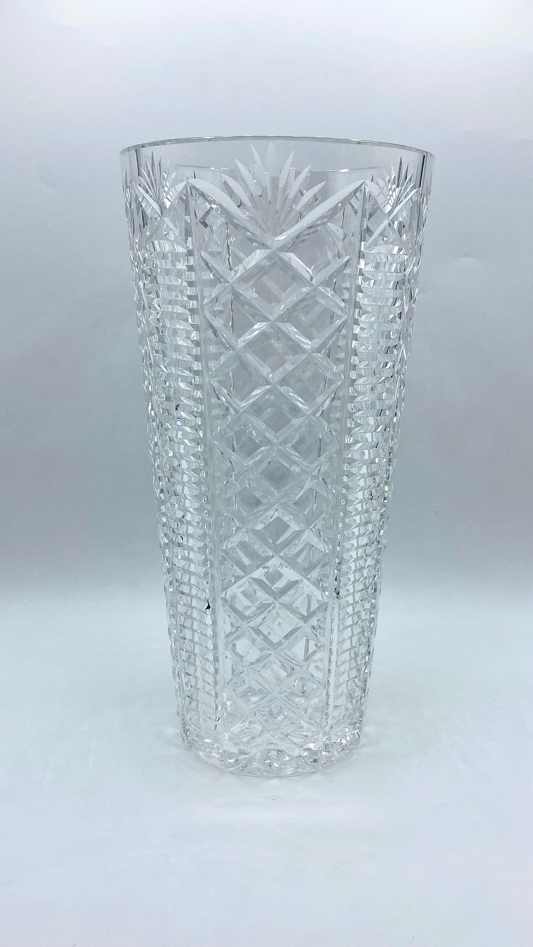 Waterford Crystal Clare Cut Pineapple & Diamond Skyshell Vase 12 ...