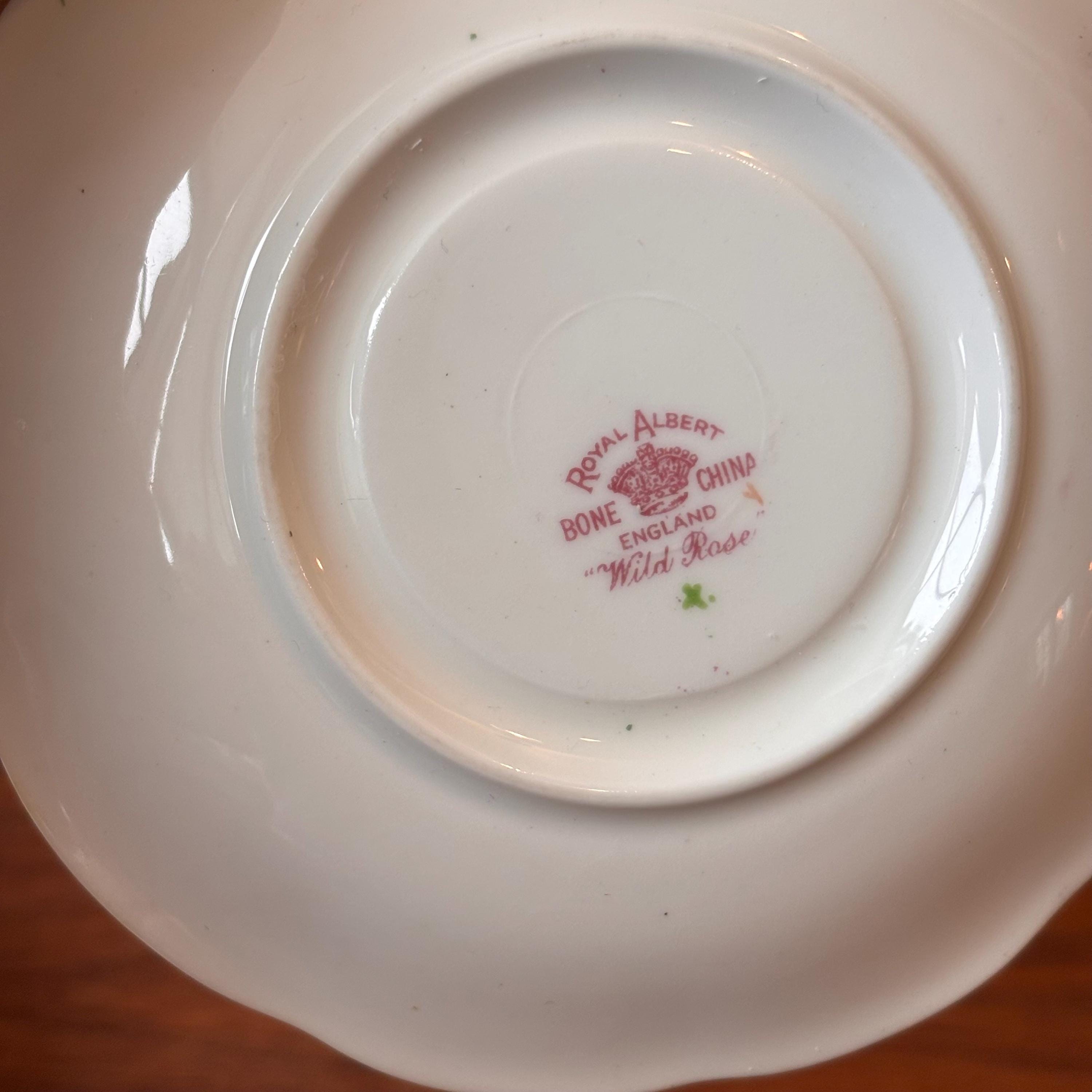 Vintage Royal Albert Wild Rose Tea Cup and Saucer, Bone China - Etsy