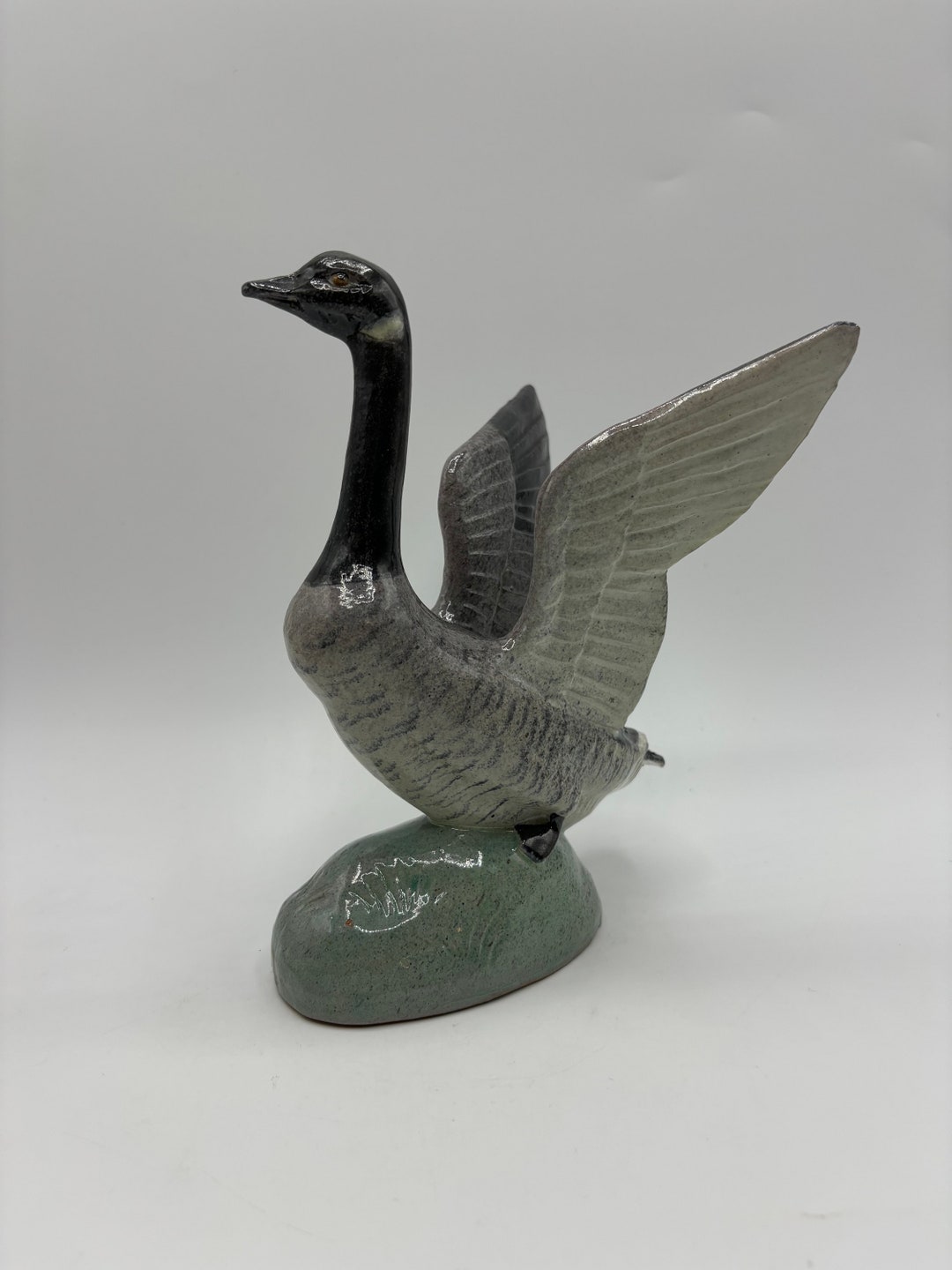 Vintage MCM Jarko Zavi Ceramic Canadian Goose Geese Sculpture, Canadian ...