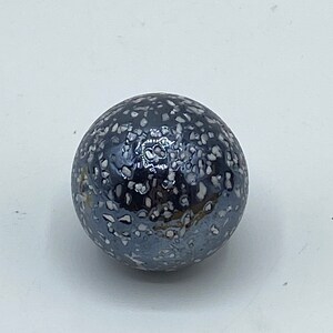 Vintage porcupine Style Mega Marbles Set of 5, Black Marbles With White ...
