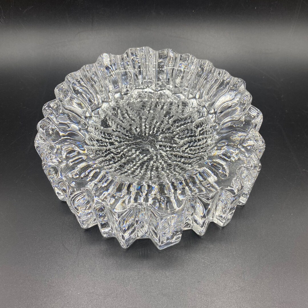 Hadeland Nautilus Crystal Bowl by Willy Johansson Norway Scandinavian ...