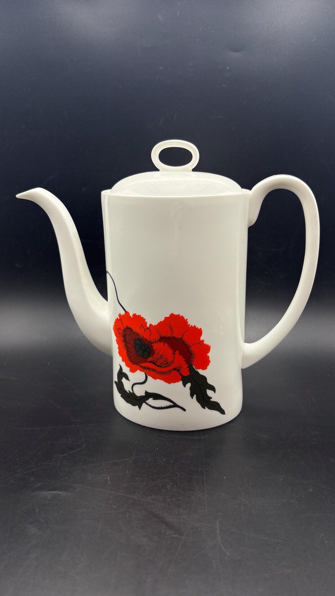 Vintage Wedgwood Susie Cooper Design corn Poppy White Bone China Coffee ...