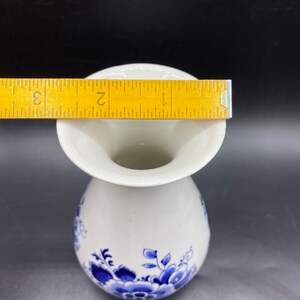 Vintage Delft Blue Belly Vase Floral Design by Heinen Delfts Blauw - Etsy