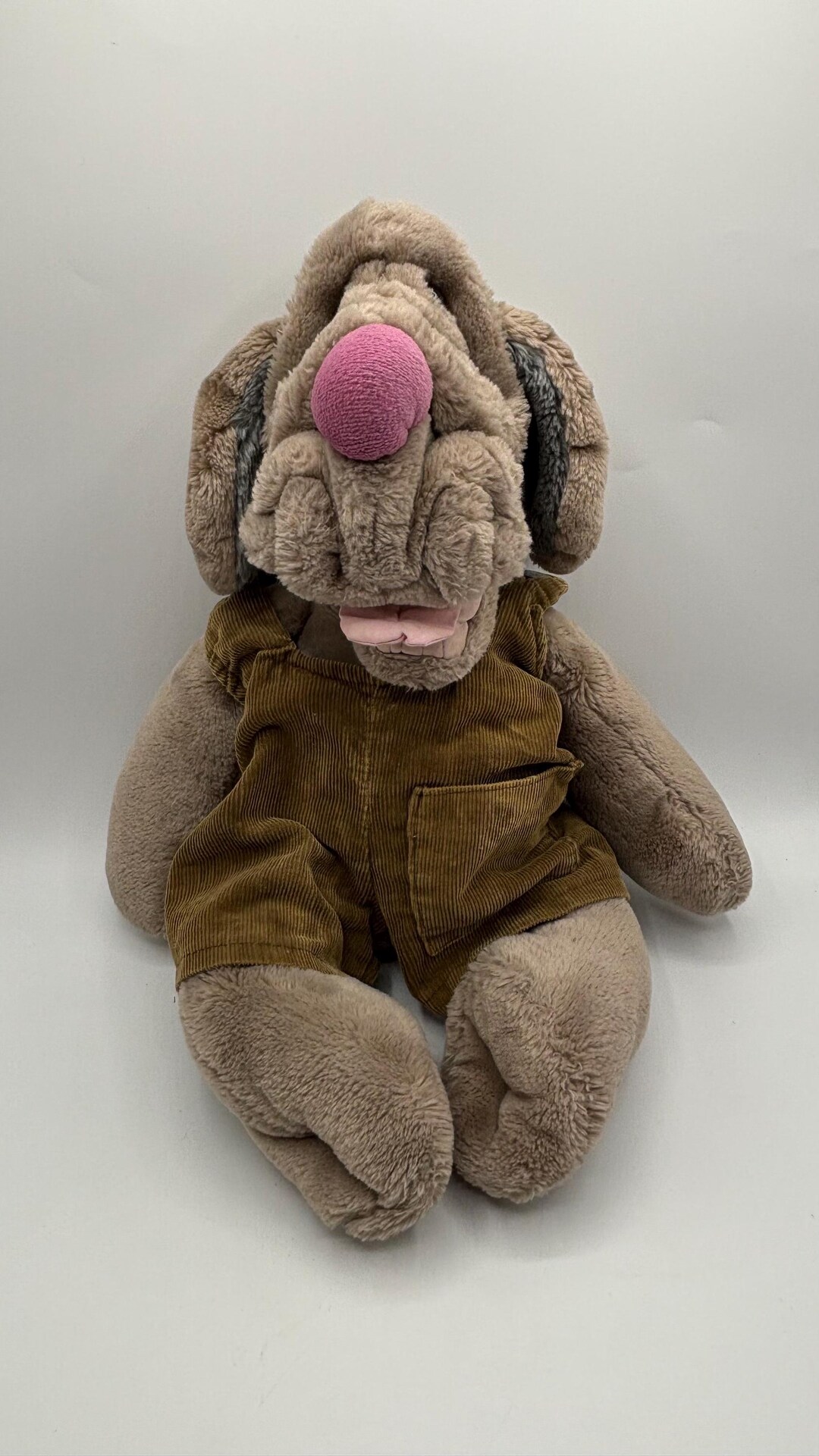 Vintage 1980's Ganz Bros “mr Wrinkles” Plush Hand Puppet in Corduroy ...
