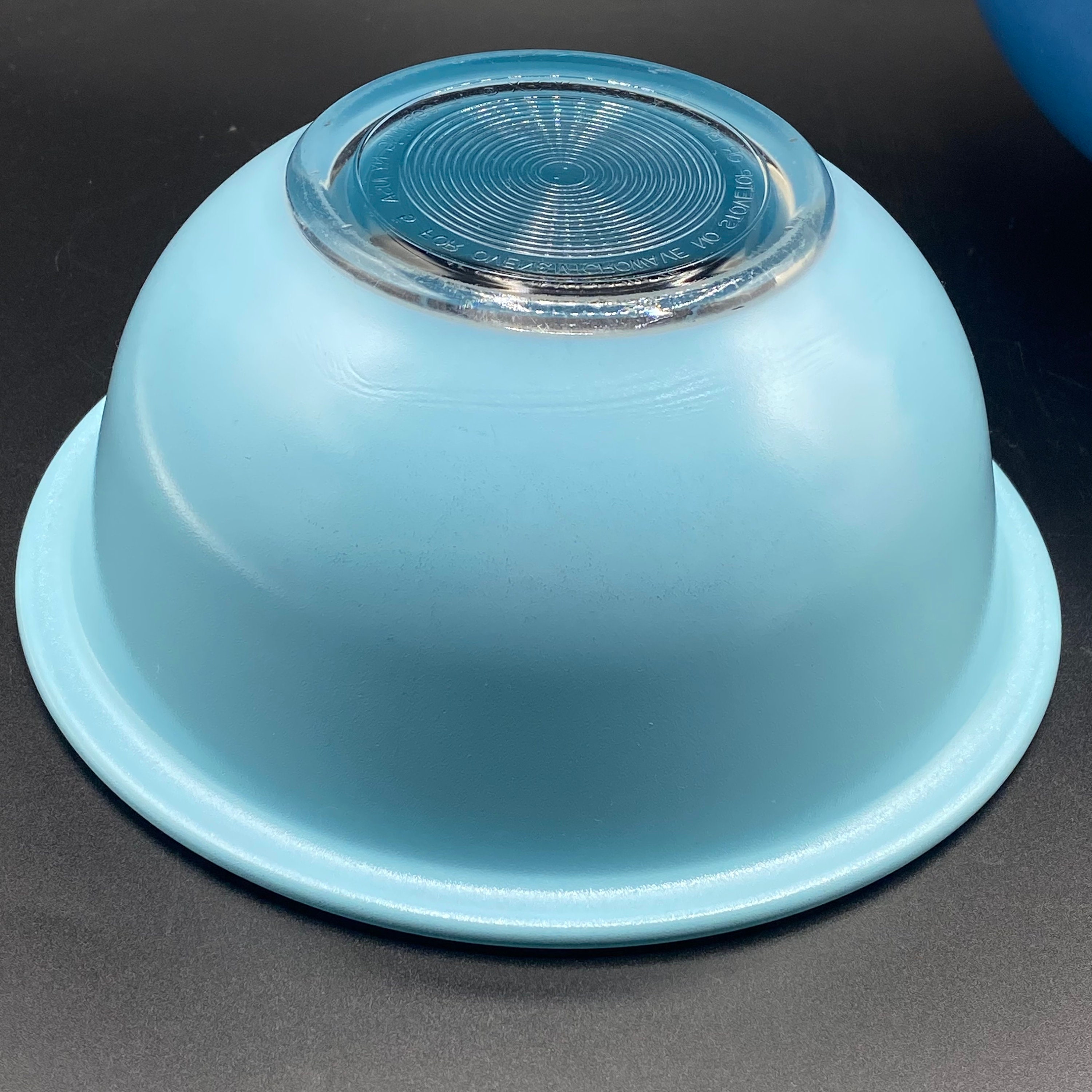 Vintage Moody Blue Pyrex Clear Bottom Nesting Bowls Set of 3 - Etsy