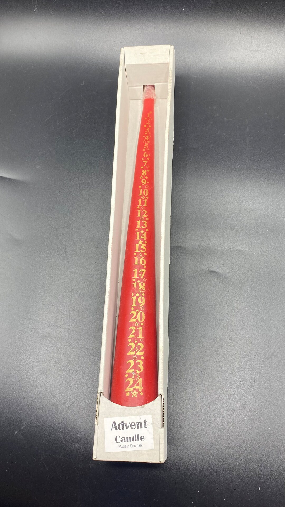 Vintage Swedish Scandinavian Red Taper Advent Calendar Candle - Etsy