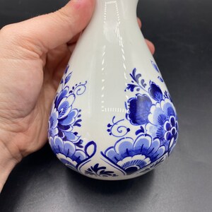 Vintage Delft Blue Belly Vase Floral Design by Heinen Delfts Blauw - Etsy
