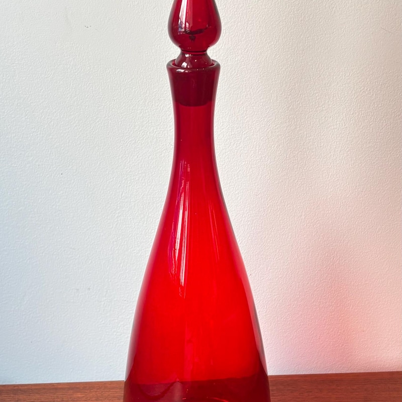 Ruby Red Decanter Stopper - Etsy