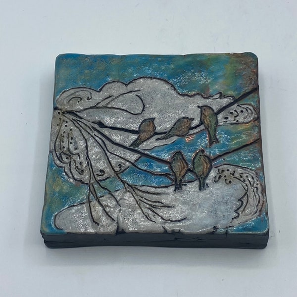 Raku Tiles - Etsy