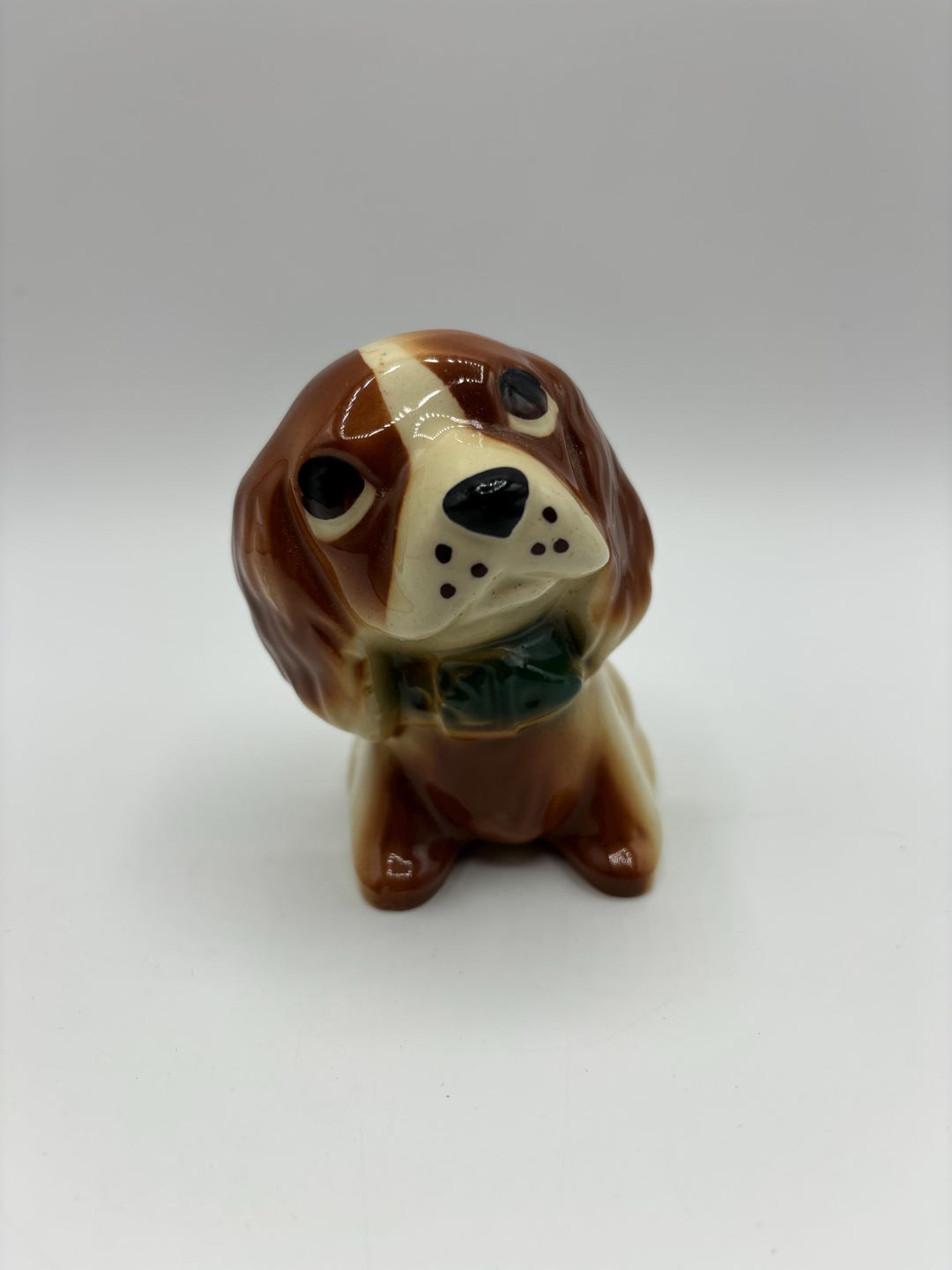 Vintage Brown Puppy Eyed Beagle Dog Planter, Shawnee USA Pottery Brown ...