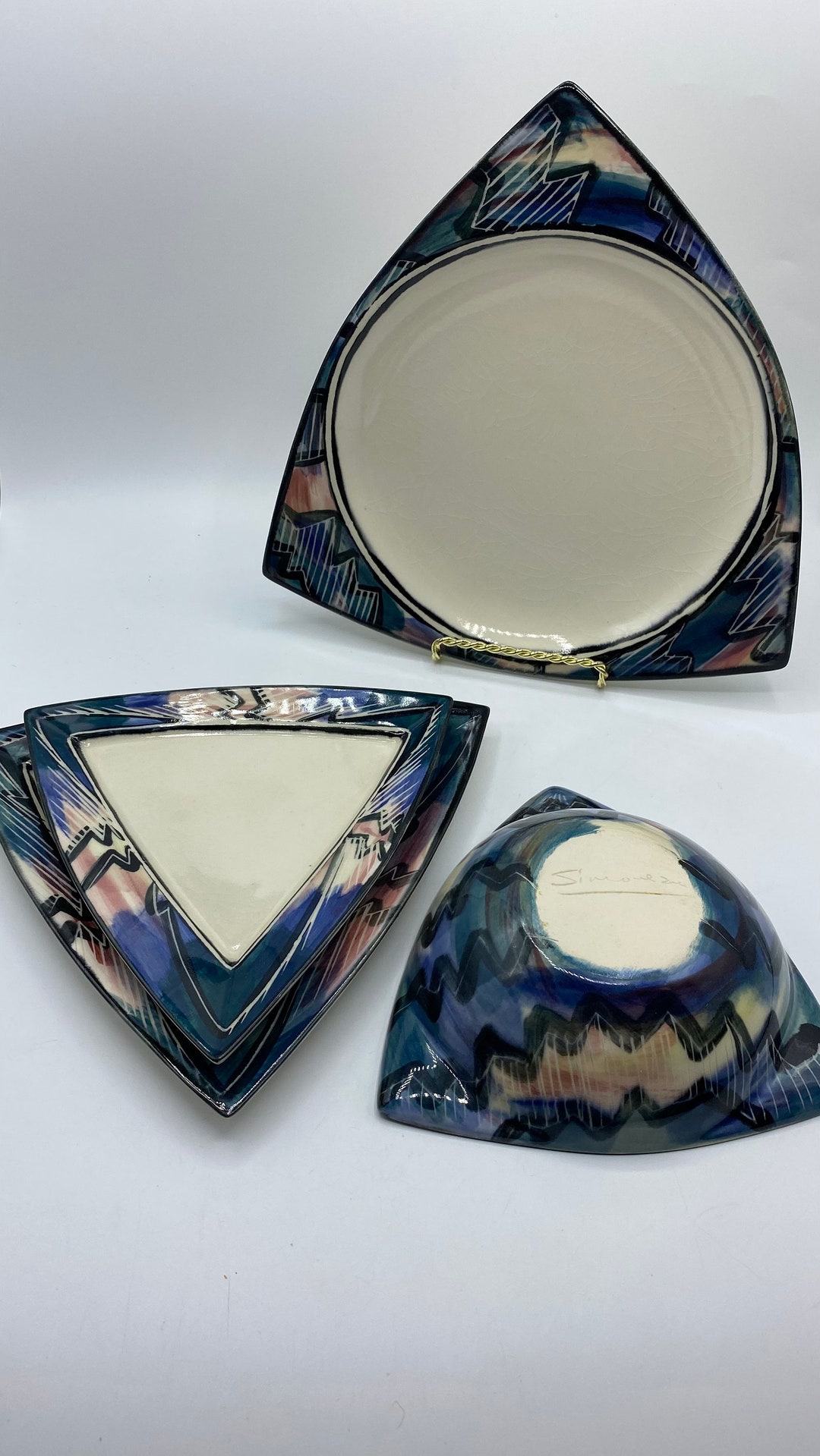 Rare Vintage 1980’s Modernist Ceramic Dinnerware Canada by Guy Simoneau ...