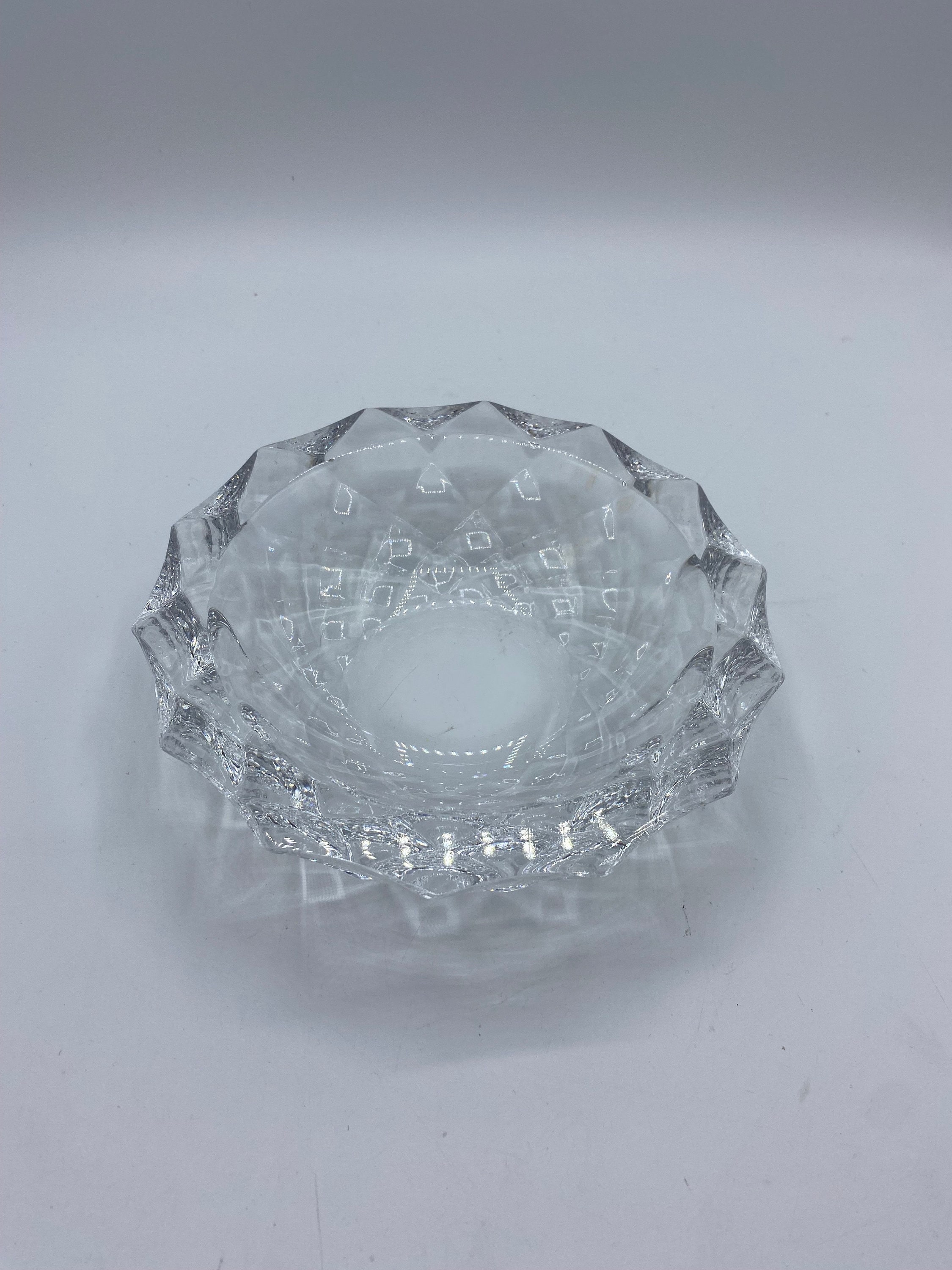 Vintage Orrefors Crystal Faceted Crystal Ashtray Dish Swedish - Etsy
