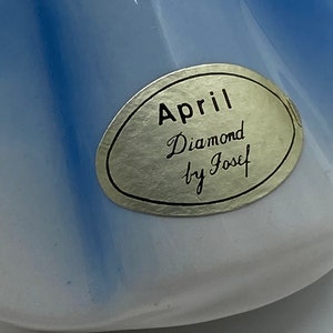 Vintage Josef Originals April Month Diamond Lady Dressed in Blue Gown ...
