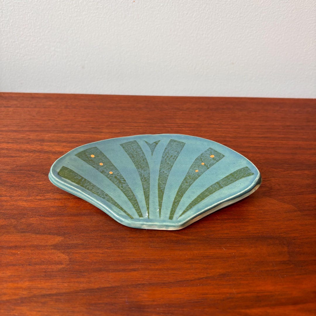 Vintage Aqua Clam Shell Soap Dish: Cottage Beach Bathroom Decor - Etsy ...