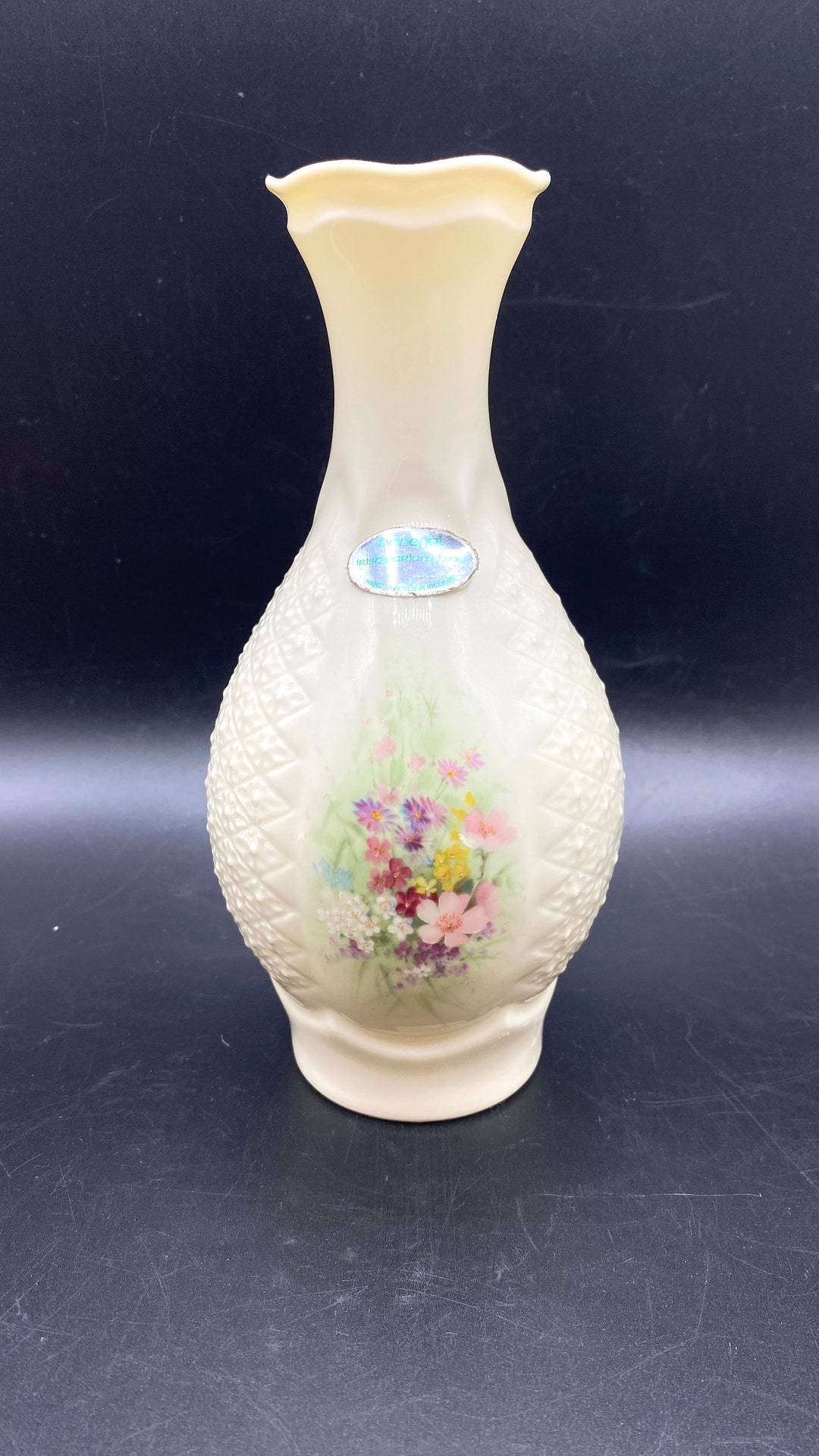 Vintage Donegal Ireland China Irish Parian China Vase With Embossed ...