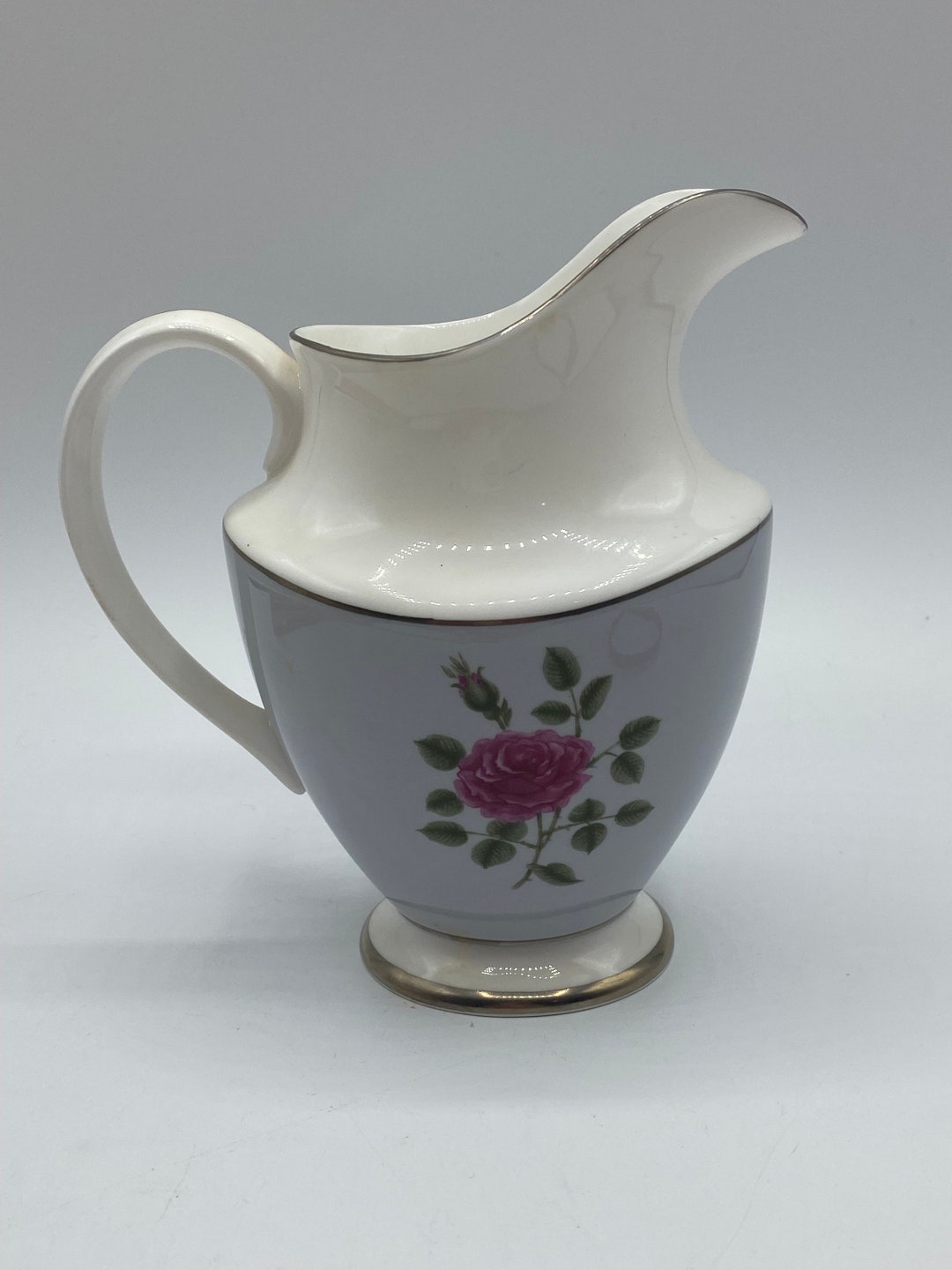 Vintage Royal Doulton Chateau Rose Creamer: English Bone China, Gray ...