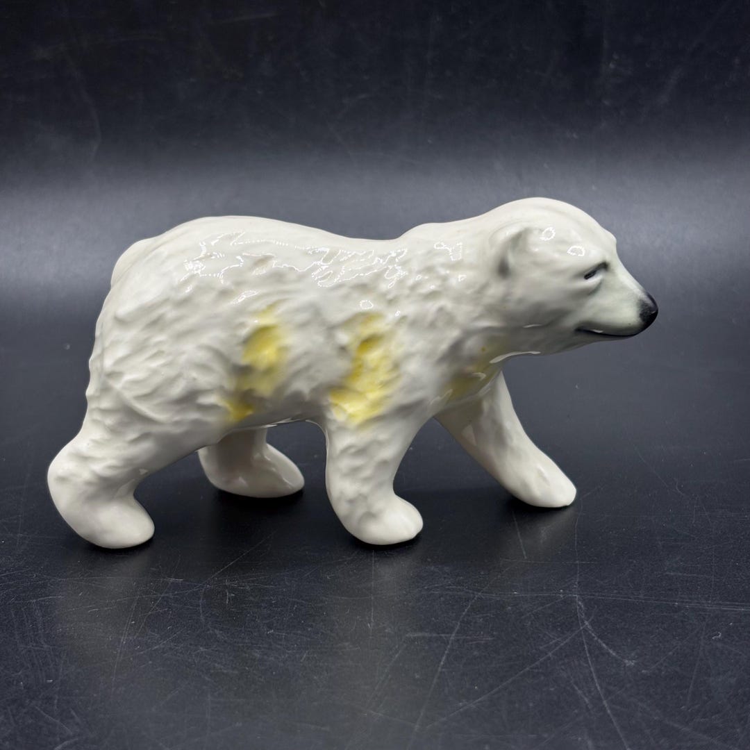 Goebel Porcelain Polar Bear Cub Figurine West Germany - Etsy