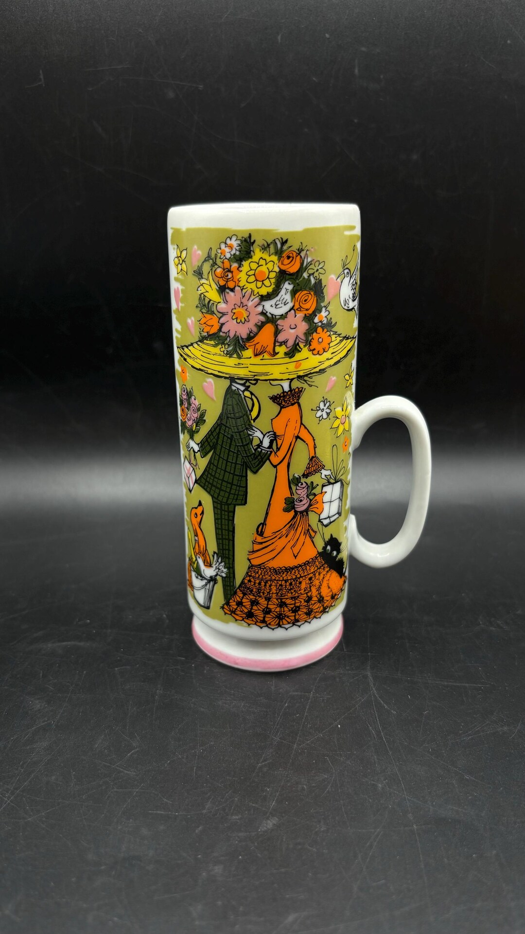 Vintage Royal Crown Arnat 5th Ave Courtship Couple Mug - Etsy