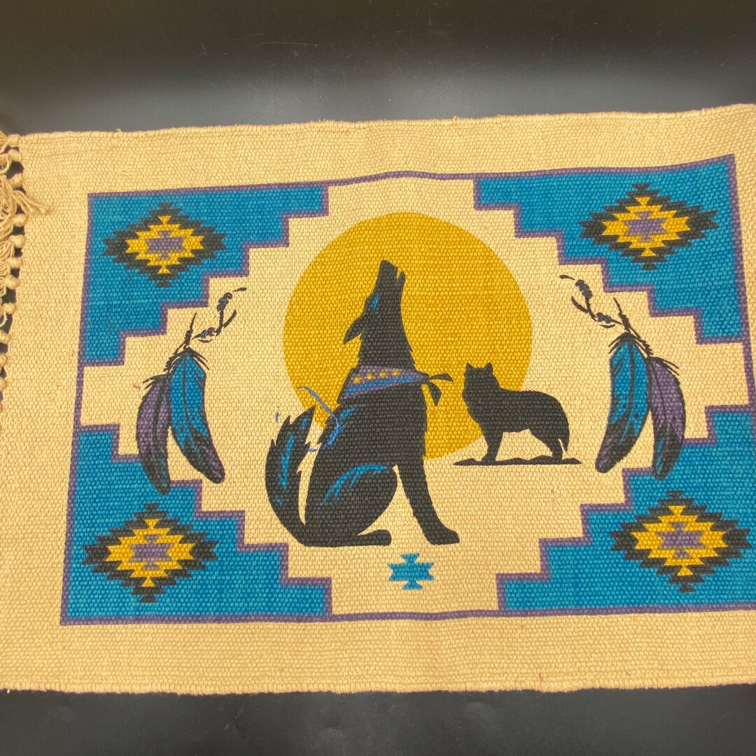 El Paso Saddleback Co Cotton South Western Plate Mats With Fringe Trim ...