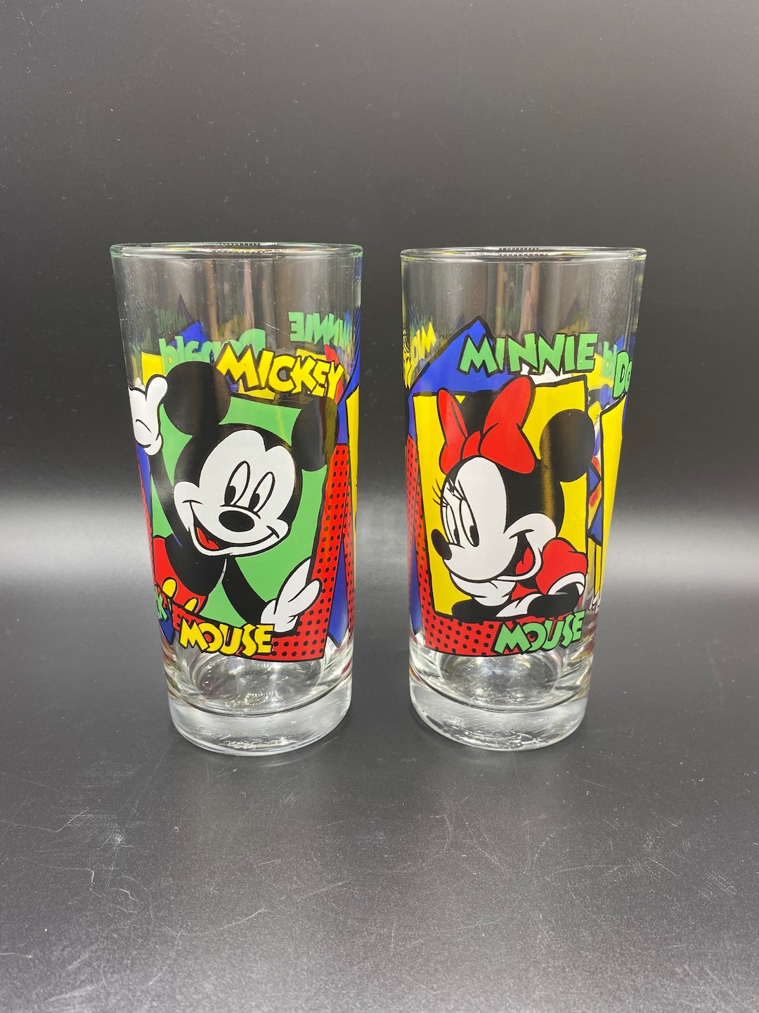 Vintage Disney Two Sided Mickey & Minnie Mouse and Donald Duck Set of 2 ...