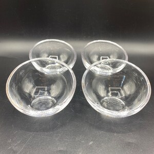 Crystal Clear Slant Cut Bowl Set of 4, Stackable Slant Cut Kitchen Prep ...