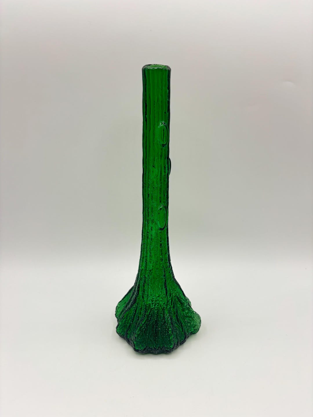 Vintage Stelvia Italy Green Art Glass Bud Vase: Wayne Husted Design, 10 ...