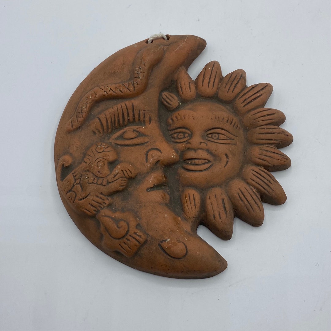Unity Eclipse Clay Sun Hand Wall Decor, Sun and Moon Decor, Celestial ...