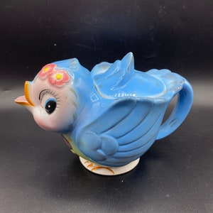 Rare Vintage Lefton Blue Bird Teapot - Etsy