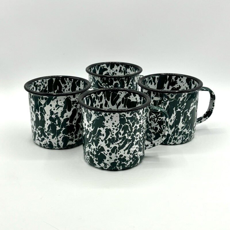 Vintage Enamel Mugs - Etsy
